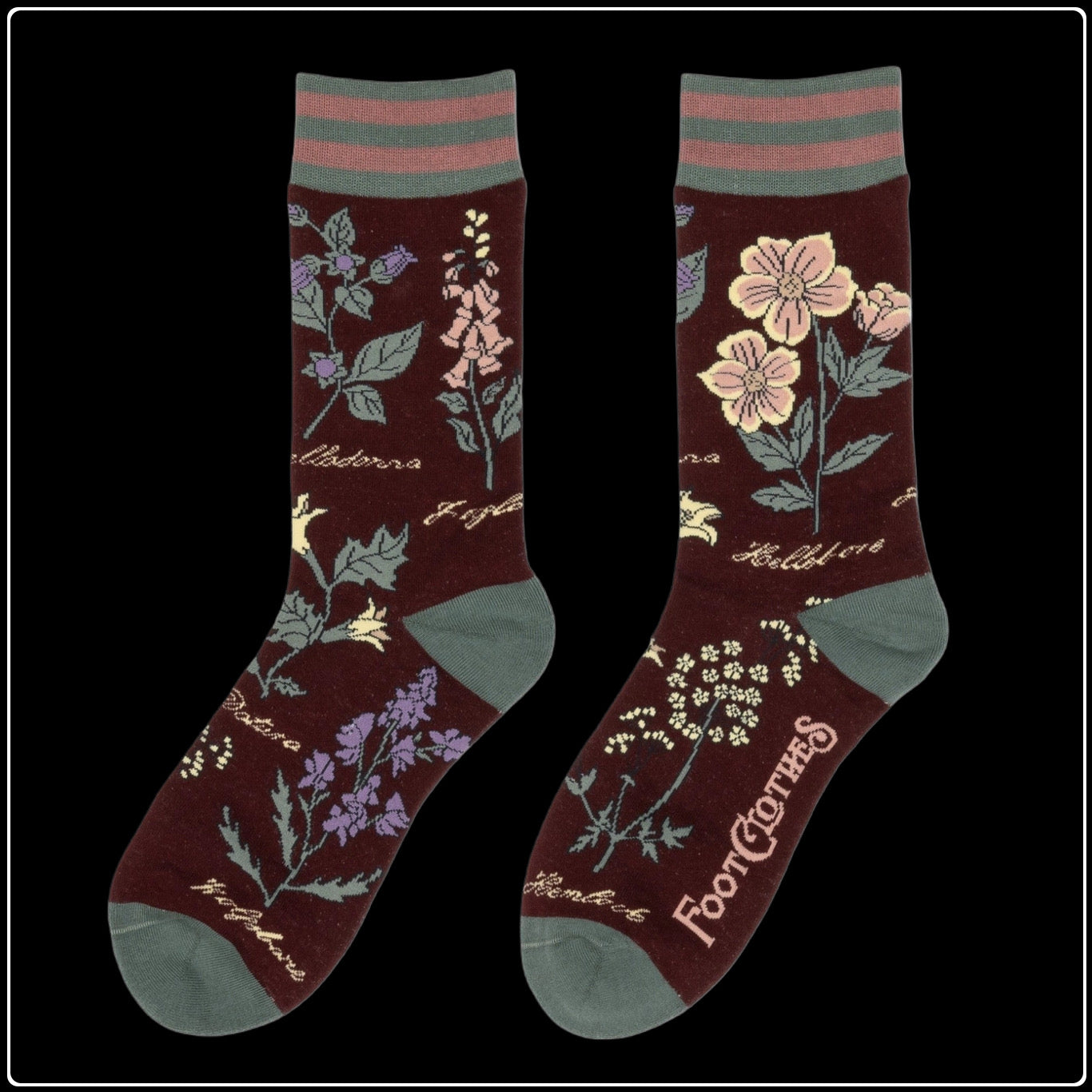 Baneful Botany Socks – Into The Black
