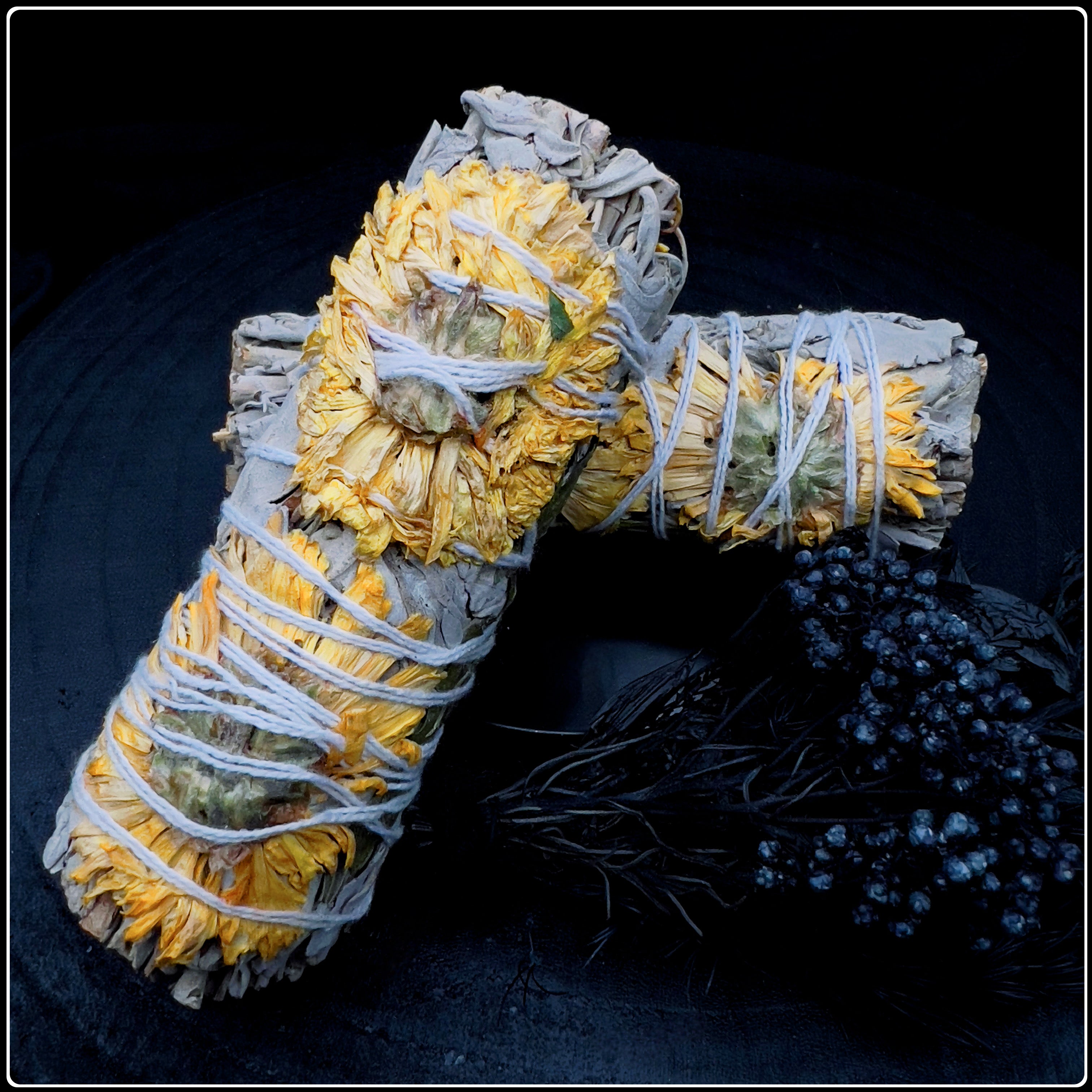 Sunflower Sage Smudge Bundle – Into The Black