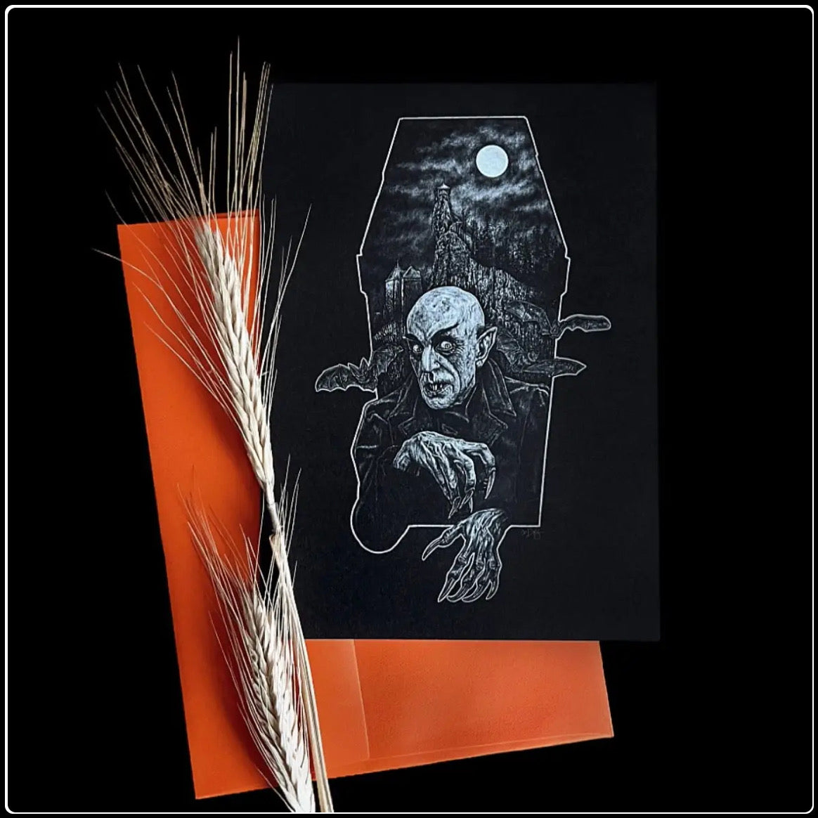 Nosferatu Greeting Card – Into The Black